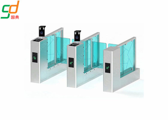 Slim Supermarket Swing Gate,900mm Width Entrance  Glass Arm Turnstiles