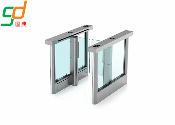 Servo Motor Automatic Turnstiles 2.0 mm Thickness Glass Turnstile Solutions