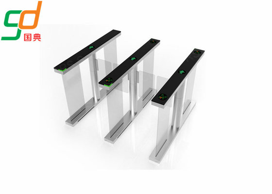 Servo Driver Slim Automated Security Gates / Train Station Turnstile Security Systems