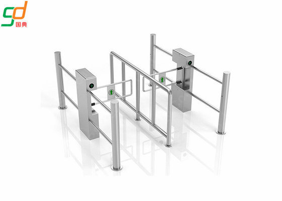 Brushless Cylindrical Swing Barrier Gate , RFID Access Control Turnstiles