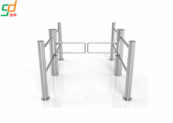 Servo Driver Swing Barrier Gate Stable Operation Glass Arm  Slim Turnstile Doors