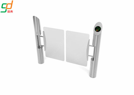Card Access Swing Barrier Gate Fast Speed Servo Driver Slim Swing Gate