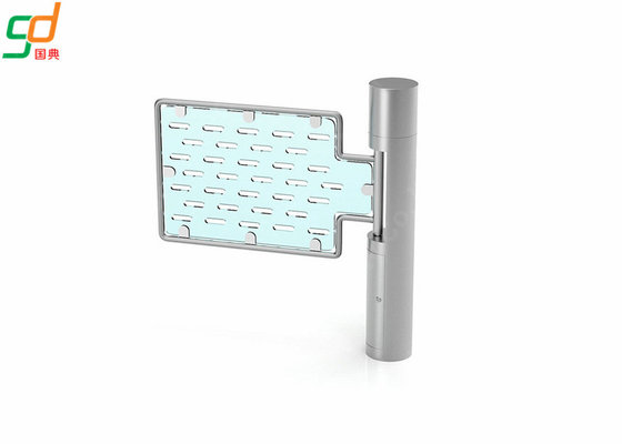 Intelligent 2mm Thick Security Swing Barrier Gate For Supermarket Access Control