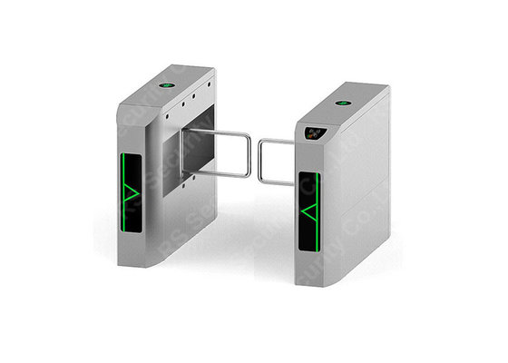 Glass Arm Supermarket Swing Barrier Gates,RFID Wing Turnstyles Baffle System