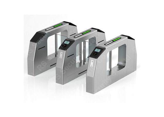 High Security Stainless Steel  Swing Barrier Gate  IR Sensor Remote Control