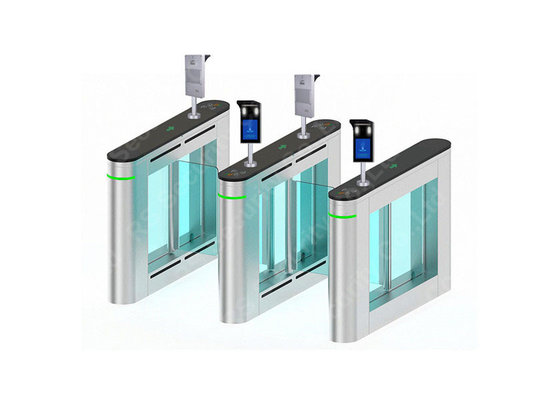 304 Stainless Steel Swing Barrier Gate Compatic IC ID Cards IR Sensor Turnstile