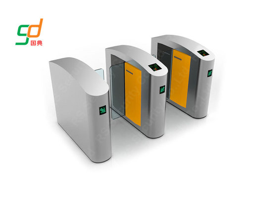RFID Reader Optical Turnstile Security Systems High Speed Barrier Sliding Gate