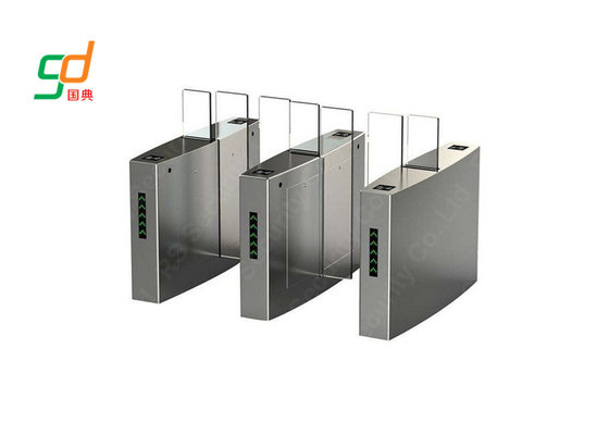 Security Flexible Biometric Speed Turnstile Flap Barrier Gate With Relay Signal