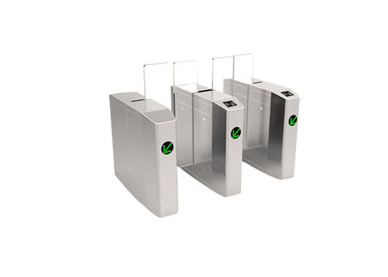 IR Sensor Speed Gates , Drop Arm Entrance Barrier Gate Alarm Light Flashing