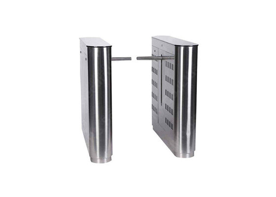 Pedestrian Turnstyles Single Arm Turnstile Access Control Dc Brush Motor 24v