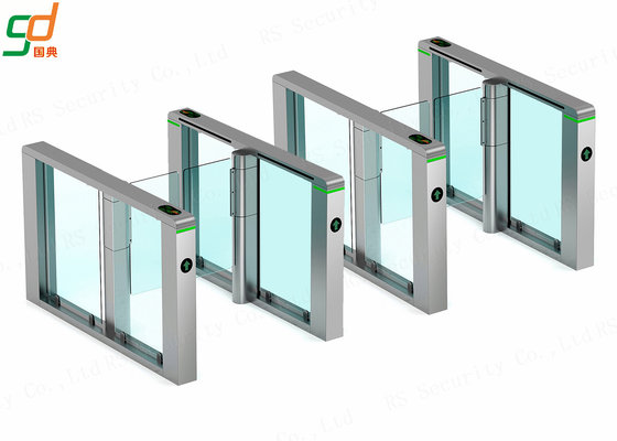Fastlane Supermarket Swing Gates ,AC 220V Glass Arm Turnstiles For Passages