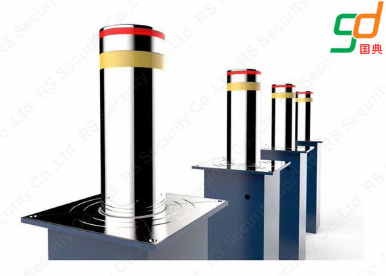 168 mm Rectrable Hydraulic Bollards K8 Rated Rising Bollard Install