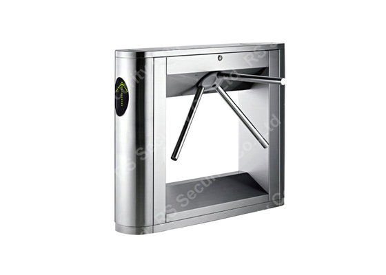Stainless Steel Tripod Turnstile Security Systems, Data Entry Waist Height Turnstiles