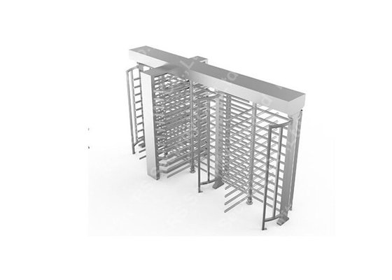 Fingerprint Stainless Steel Turnstile Full Height Systems IC / ID / Barcode Control
