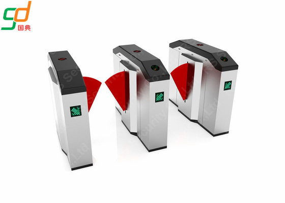 OEM Access Control Automatic Turnstiles Flap Or Wing Barrier For Metro