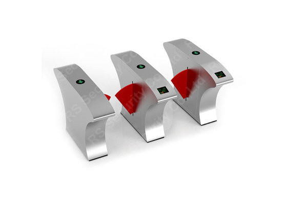 Stainless Steel Architectural Flap Barrier Turnstile Half Height For Security