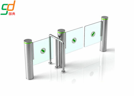 Intelligent Infrared Sensor Automatic Swing Gates , Stainless Steel Swing Barrier