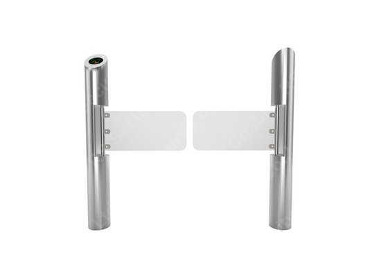 Time Attendance Slim 2.0mm Thickness Servo Motor Glass Swing Barrier Gate