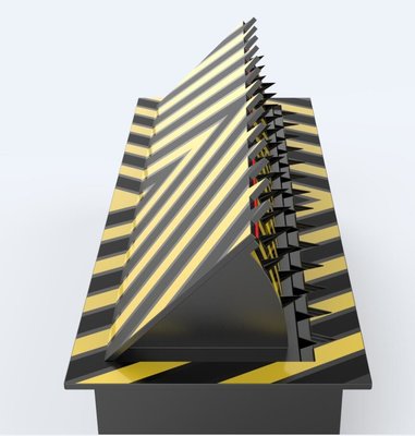 Heavy Duty Hydraulic Road Blocker Remote Control System 30 Meters Range