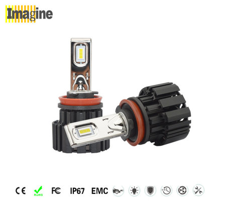 high power led car headlight, All In One Led Car Headlamp Bulbs , Car Headlight Led Conversion 50w  6600lm 6000k