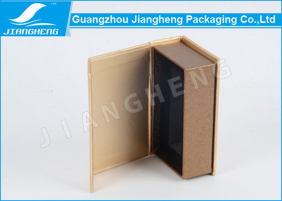 Handmade Magnetic Perfume Packaging Boxes Gold Card Paper With EVA Insert
