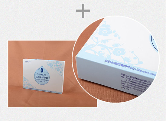 Empty High End Custom Cosmetic Boxes Art Paper Cmyk Printed Drawer Shape