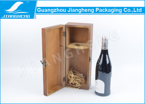 Cajas de embalaje recicladas bloqueables del vino, cajas de madera del vino del vintage del barniz