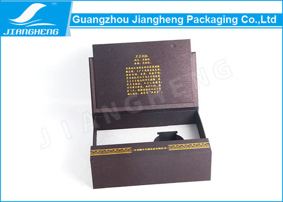 Caja de papel de lujo grabada en relieve del té del regalo de las cajas de regalo del té con el cierre magnético de las puertas dobles