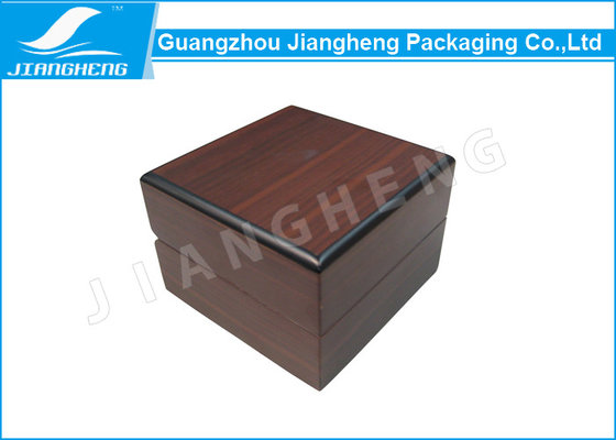 Caja de regalo de madera de lujo de madera del reloj de las cajas de regalo del color de Brown con la ventana clara