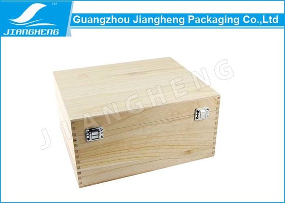 Caja de regalo de madera modificada para requisitos particulares del color original ninguna impresión para el empaquetado del recuerdo