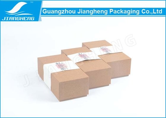 Disposable Kraft Paper Tea Gift Boxes , Luxury Unique Tea Packaging Boxes