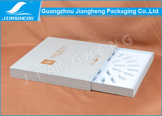 SGS Logo Printing Cosmetic Packaging Boxes Hot Stamping With Eva Insert