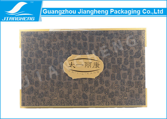 Tapa hermosa impresa logotipo de la caja de regalo de la cartulina del papel especial y basado para el té