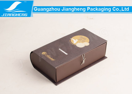 Classical Cardboard Packing Boxes Book Shape Storage Box Foil Stamping Printing