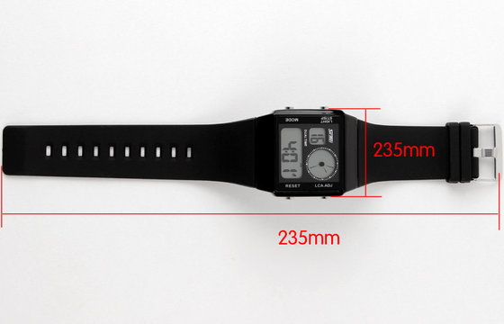 Pink PU Band Battery Powered Liquid Crystal Analogue Watch For Girls