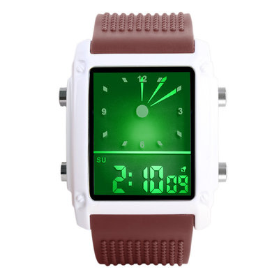 Colorful Custom LCD Analogue Watch EL Back Light Hand Watch