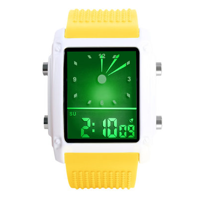 Colorful Custom LCD Analogue Watch EL Back Light Hand Watch