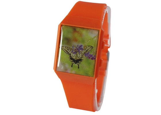 Large Face Led Digital Japan Movt Quartz Wrist Watch TPU Strap , Stainless Steel Back