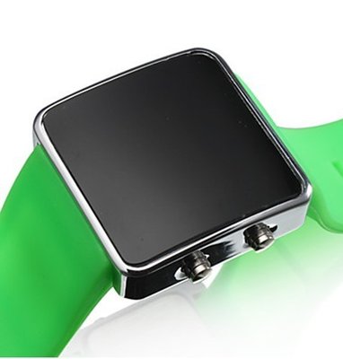 Cool Touch LED Digital Wrist Watch With Stainess Steel Case , LED Mirror Watch