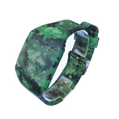 Non - Fade 3D Print  LED Men Digital Wrist Watches With Pattern , Military LED Watch