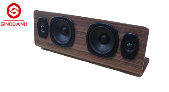Home Theater Wood Bluetooth Speakers , Hifi Bluetooth Surround Speakers