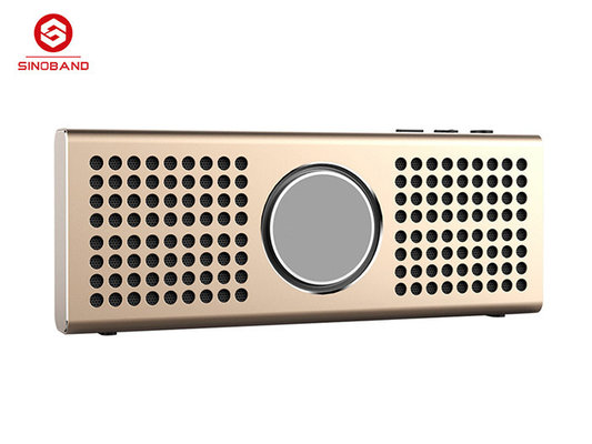 High Fidelity Aluminum Ultra-thin Bluetooth Travel Speakers For PC / Ipod / Ipad
