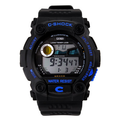 Plastic Multifunction Sport Watch