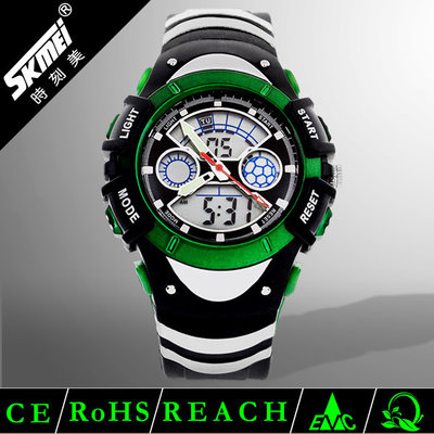 Zebra Color Multifunction Sport Watch Changing Strap Stainless Steel Back