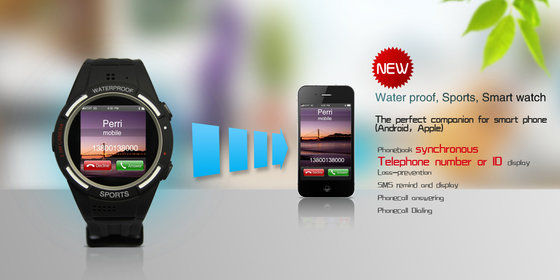Waterproof Fitness Smart Wrist Watches Sport Smart Watch With GPRS Network Service