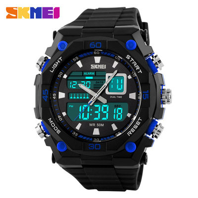 5ATM Strong And Durable Strap Multifunction Digital  Watches With 18 Months LIfe Japan Battery