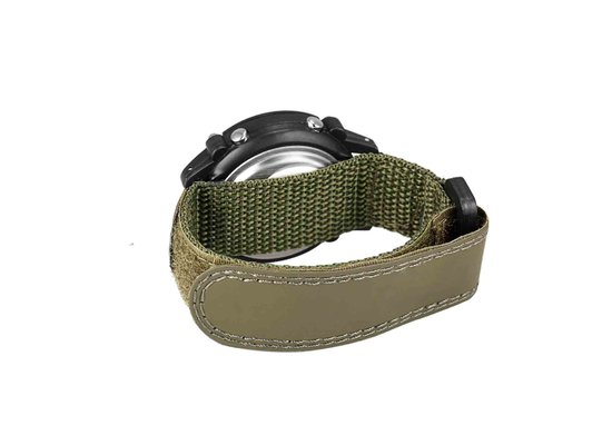 Army Green Men Multifunction Digital Watches With Daily Alarm / Japan Battery