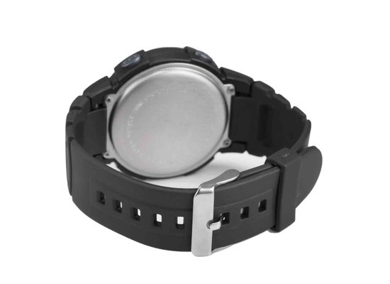 Shock Resistant 12 / 24 hr LCD Digital Alarm Watches With ABS Case , PU Plastic Band