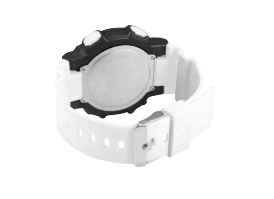 Fashion 3 ATM Water Resistant Sport LCD Digital Watches , Black Face And White Strap