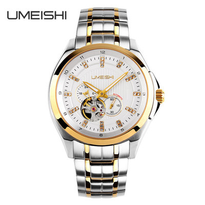 Men 100M Water Resistant Stainless Steel Mechanical Watch Branded Sapphire Glass